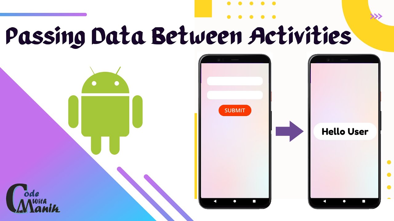 Passing Data Between Activities Using Intents Youtube