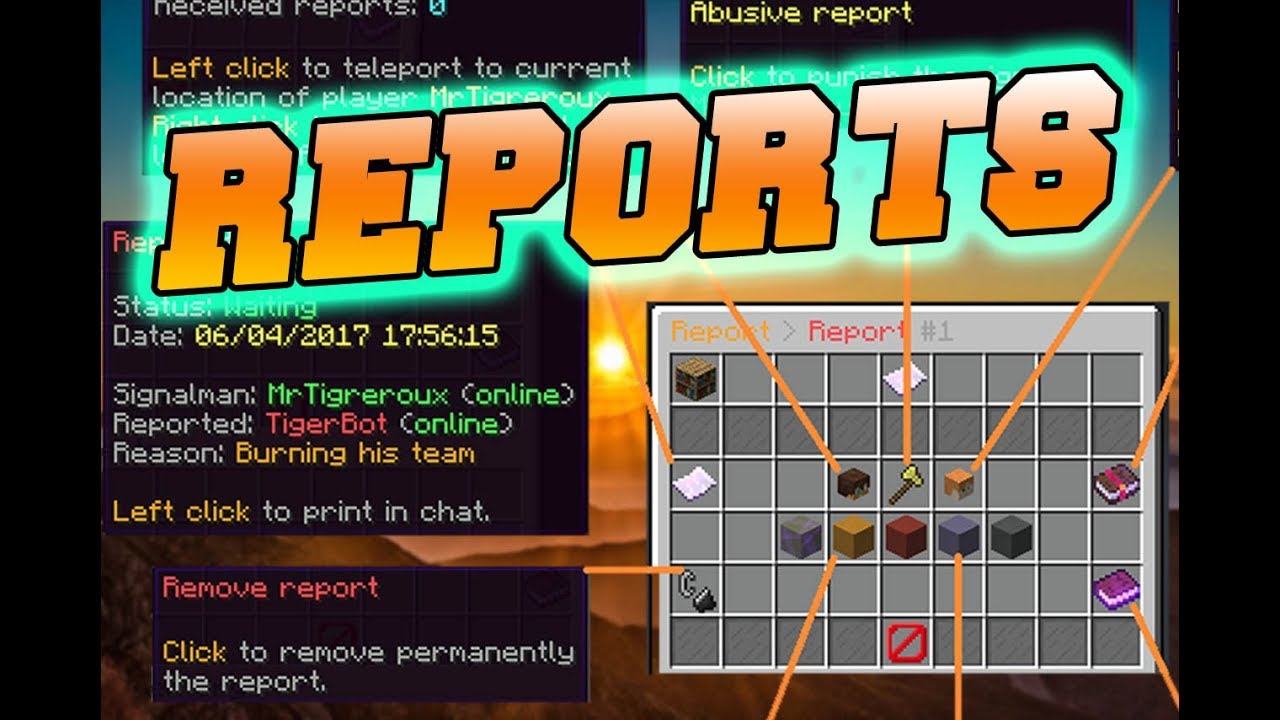 Minecraft Report Plugin Youtube
