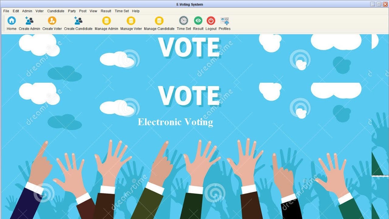 E Voting System Java Swing Project Youtube
