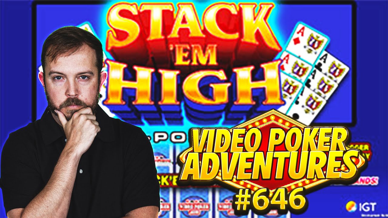 Another Big Win On Stack Em High Video Poker Youtube