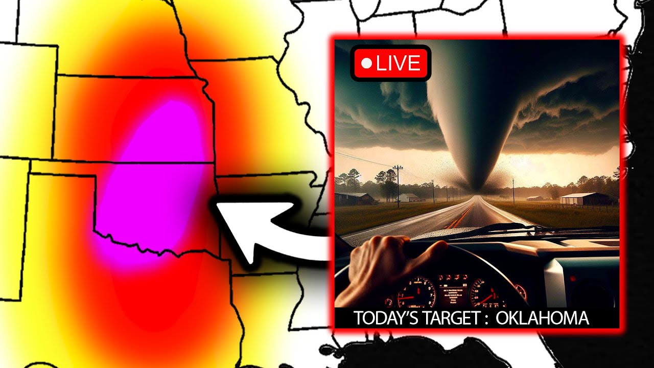Live Storm Chasing Significant Tornado Outbreak Today Violent