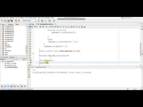 Java Programming Tutorial 65 How To Reverse Array More Arrays Youtube