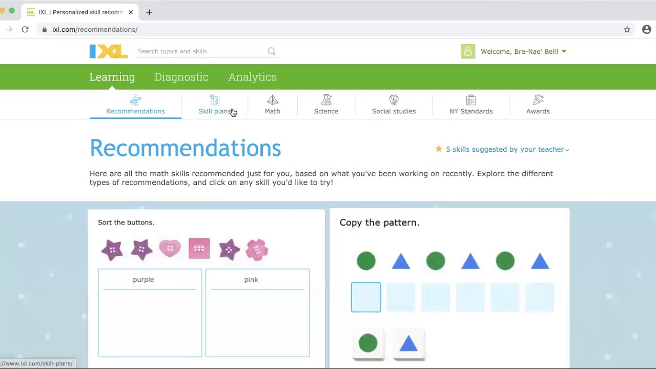 How To Access The Diagnostic Assessment On Ixl Youtube