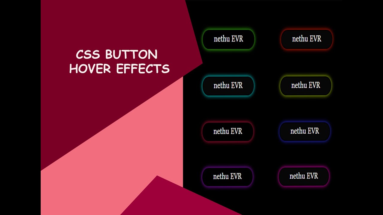 Css Button Hover Effects Youtube