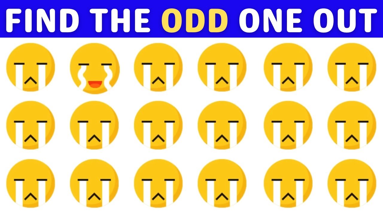 How Good Are Your Eyes 449 Find The Odd Emoji Out Emoji Puzzle