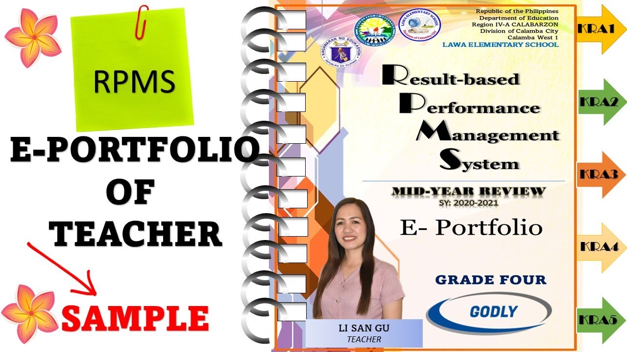 E Portfolio For Rpms Sample Teacher S E Porfolio Youtube