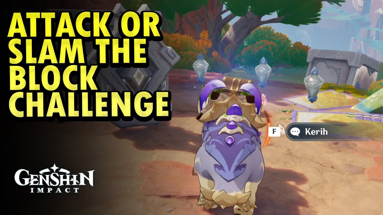Attack Or Slam The Block Challenge Genshin Impact 5 5 Youtube