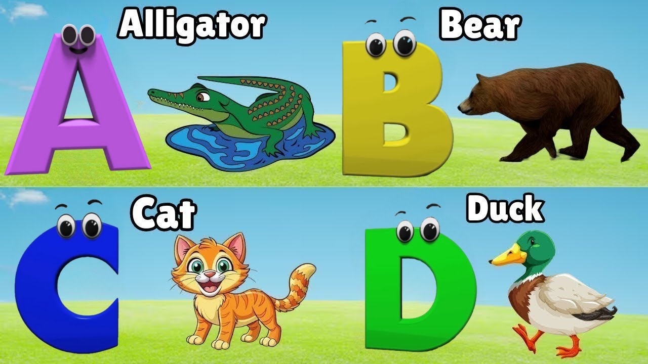 Alphabet Animals Song Learn The Abc Alphabet Animals Song For Kids