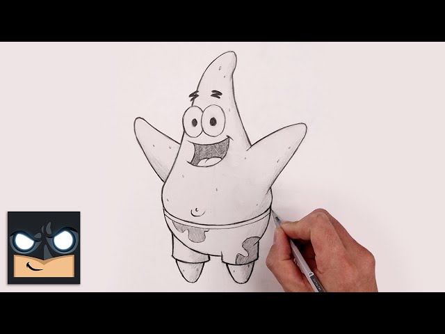 How To Draw Patrick Star Spongebob Sketch Tutorial Videos For Kids