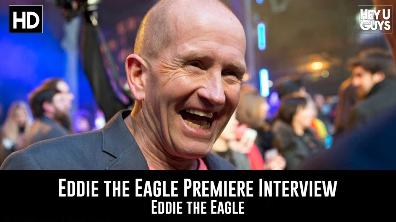 Eddie The Eagle Edwards Premiere Interview Eddie The Eagle Youtube