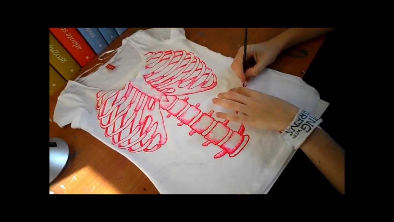 Diy Skeleton Shirt Costume