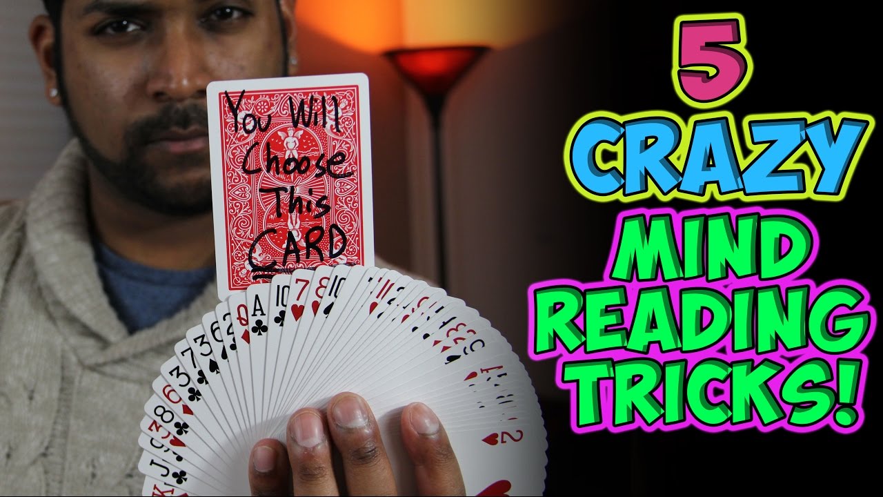 5 Crazy Mind Reading Card Tricks Tutorial Youtube