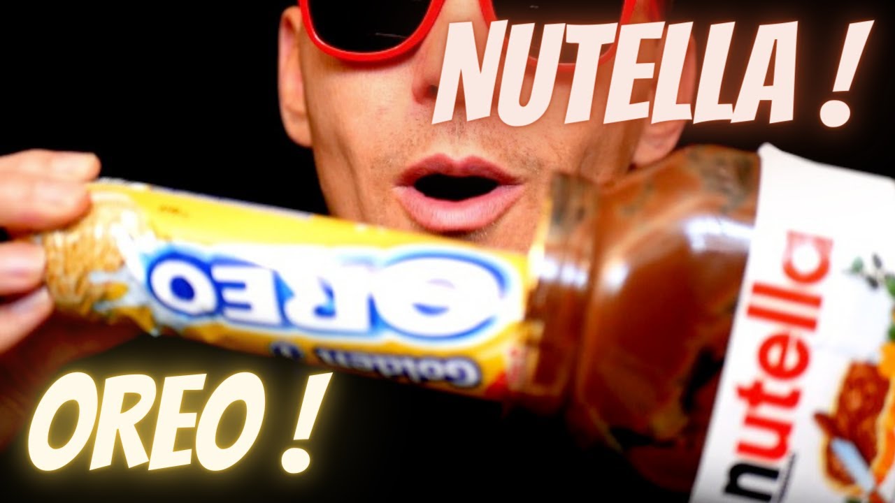 Asmr Nutella Oreo Dipping Tingles Fun Sounds With Nutella And