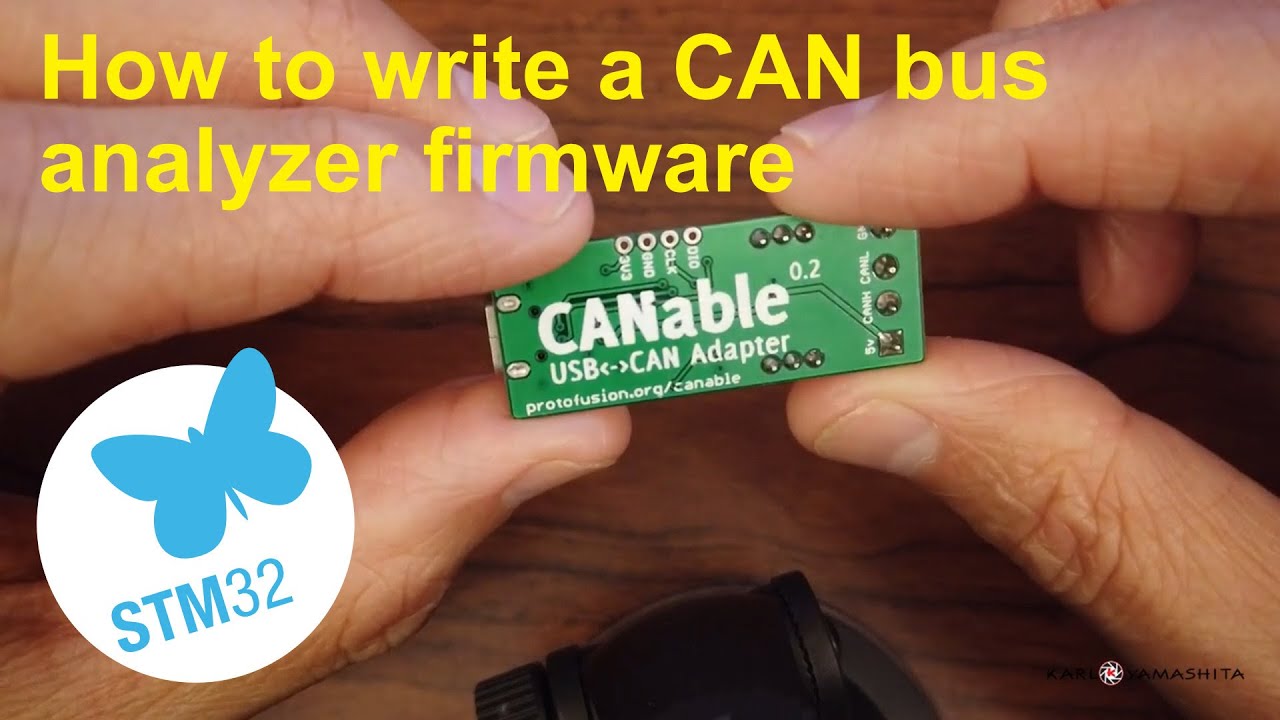 Canable Open Source Can Bus Analyzer Firmware And Can X Software Youtube