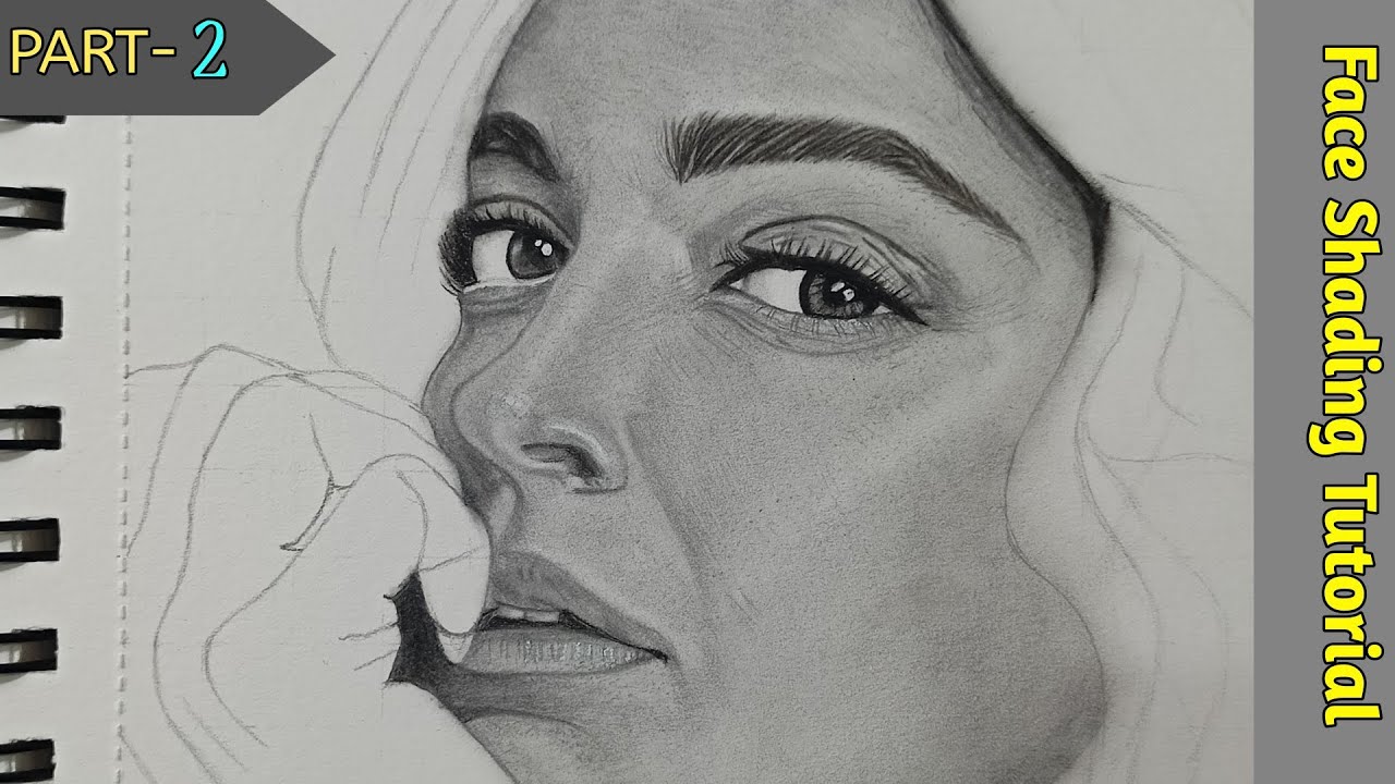 Realistic Face Shading Tutorial Step By Step Part 2 Youtube