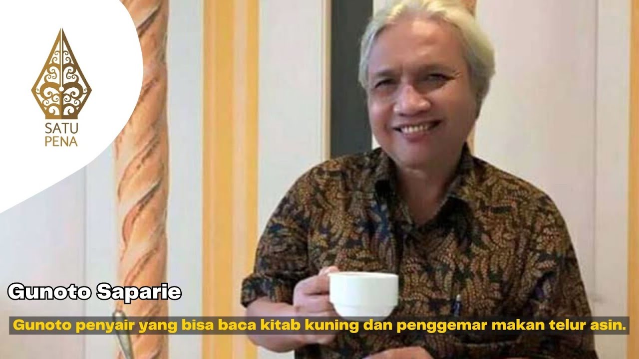Gunoto Saparie Penyair Yang Bisa Baca Kitab Kuning Dan Penggemar Makan
