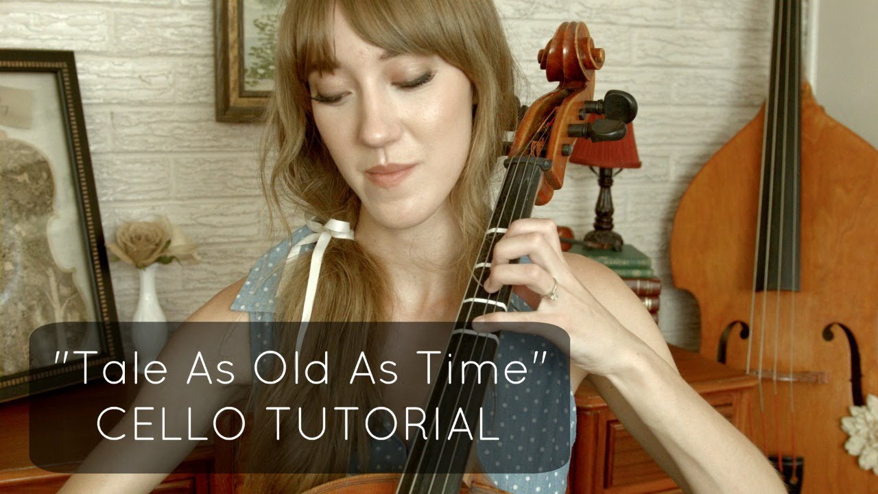 Tale As Old As Time Cello Tutorial How To Music Sarah Joy Youtube