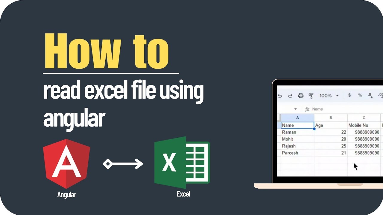 How To Read Excel File Using Angular 15 Code Youtube