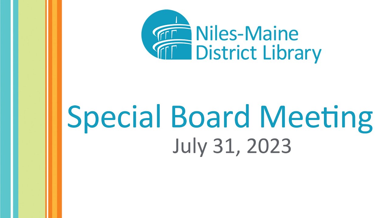 Special Board Meeting July 31 2023 Youtube