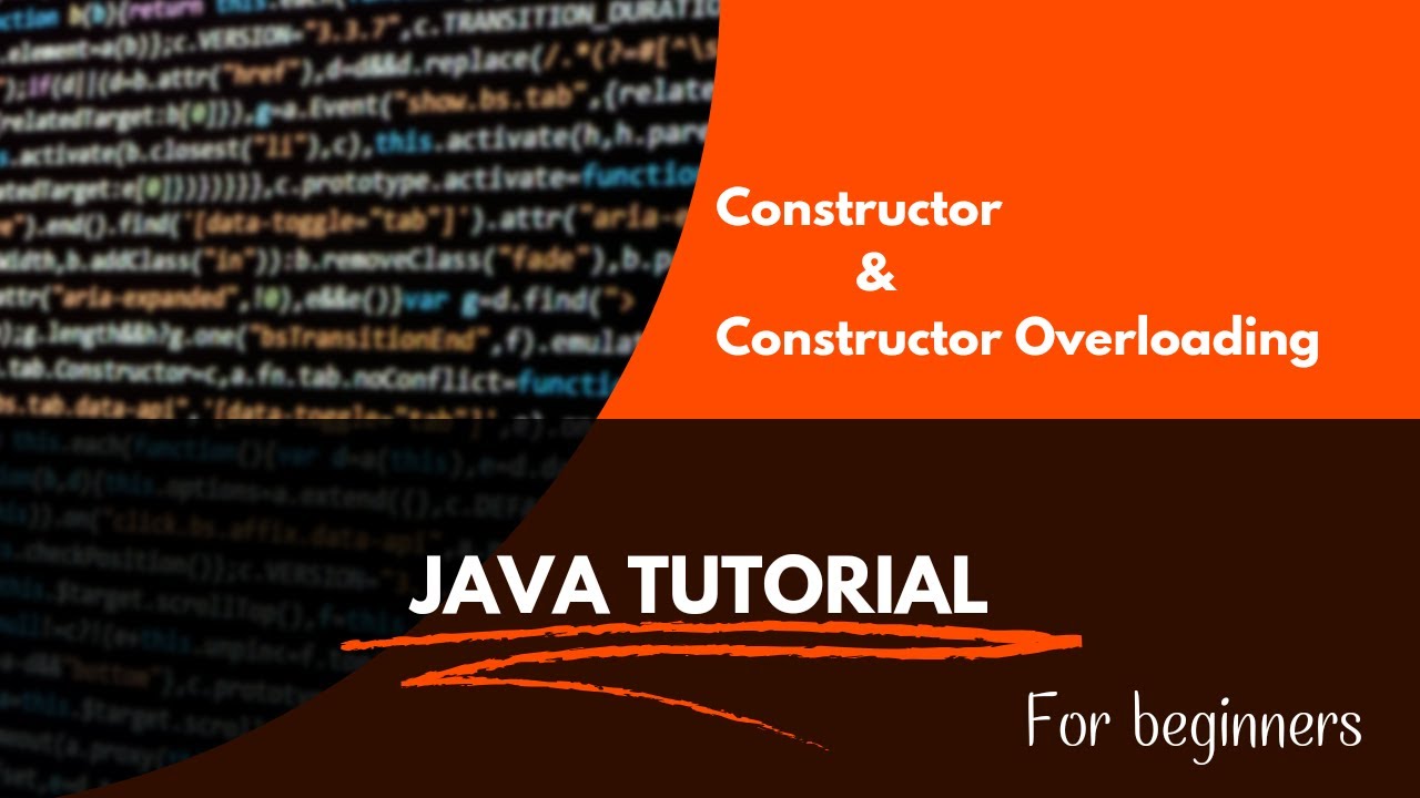 Constructor Constructor Overloading Youtube