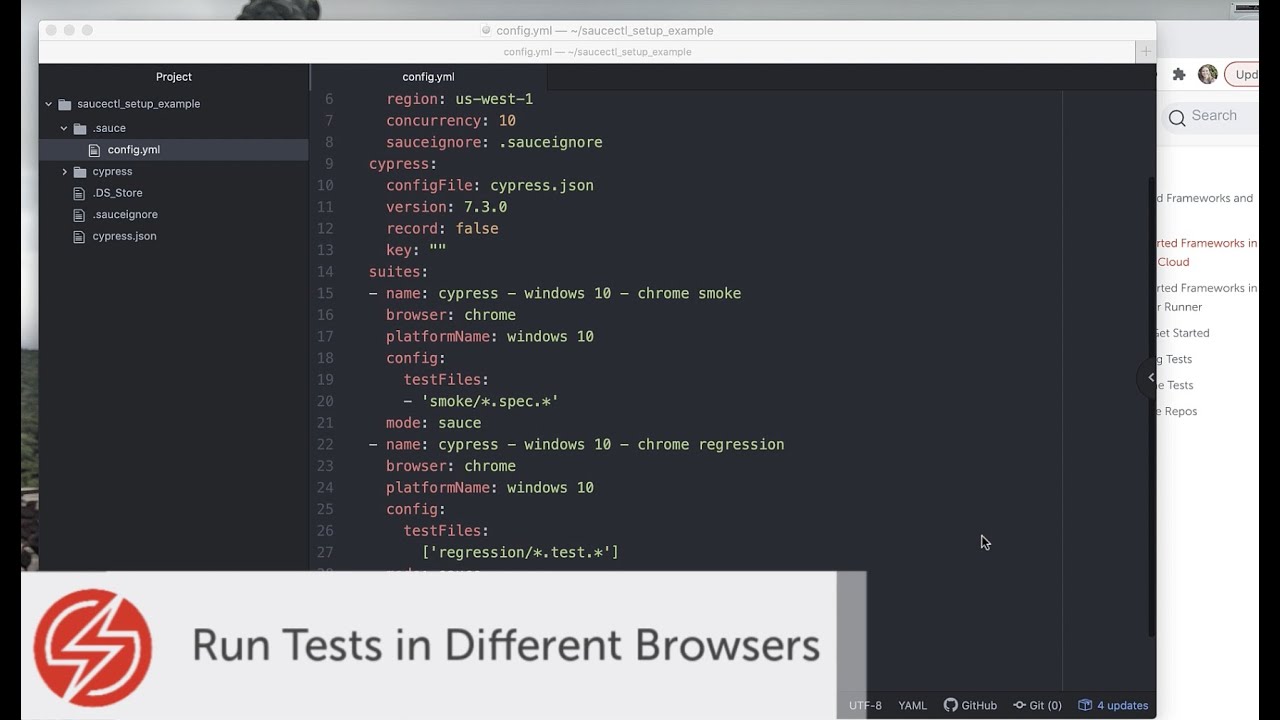Run Tests With Cypress And Saucectl Youtube