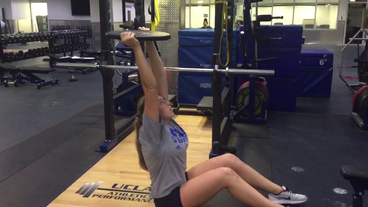 Plate Overhead Sit Up Youtube