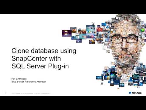 How To Clone A Database Using Snapcenter With Sql Server Plug In Youtube