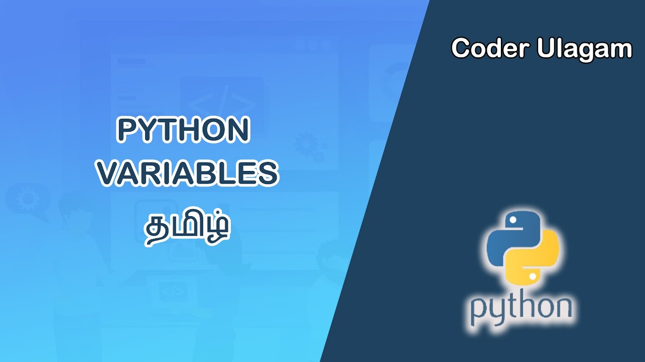 Python Variables In Tamil Python Tutorial In Tamil Youtube