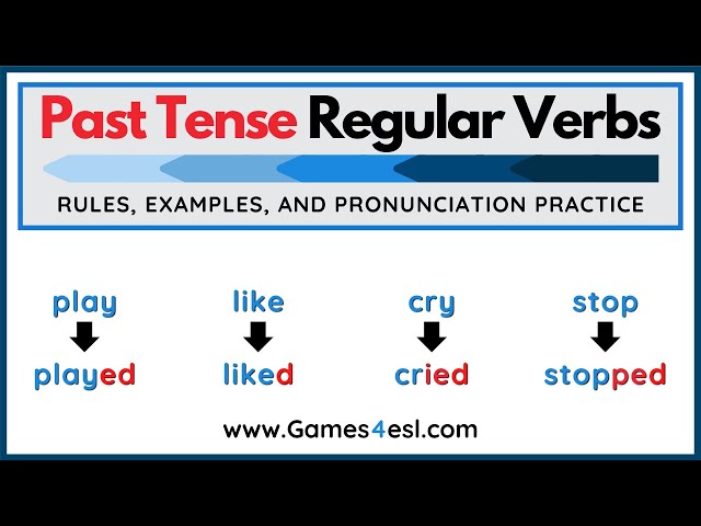 Simple Past Tense Verbs Regular And Irregular Infoupdate Org
