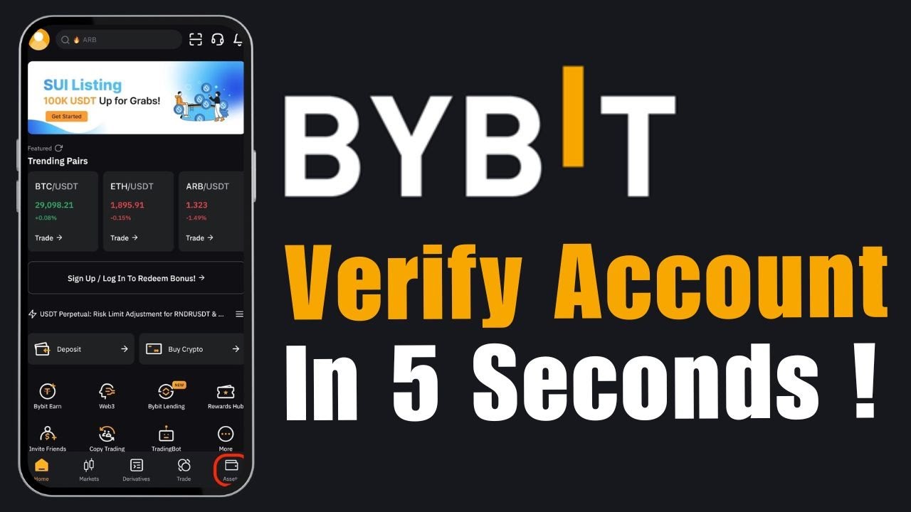 How To Verify Your Bybit Account In 5 Seconds Youtube