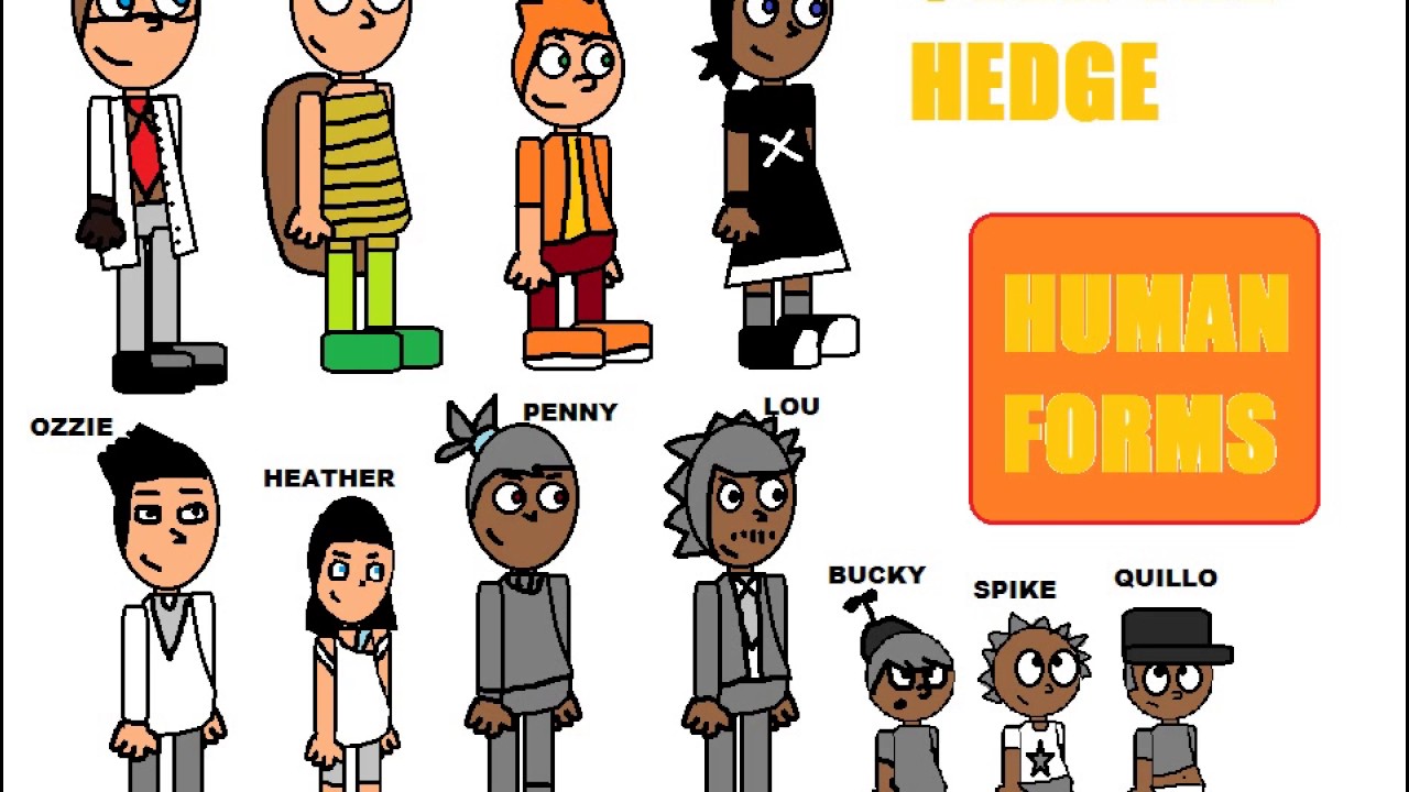Over The Hedge Characters Human Form Youtube