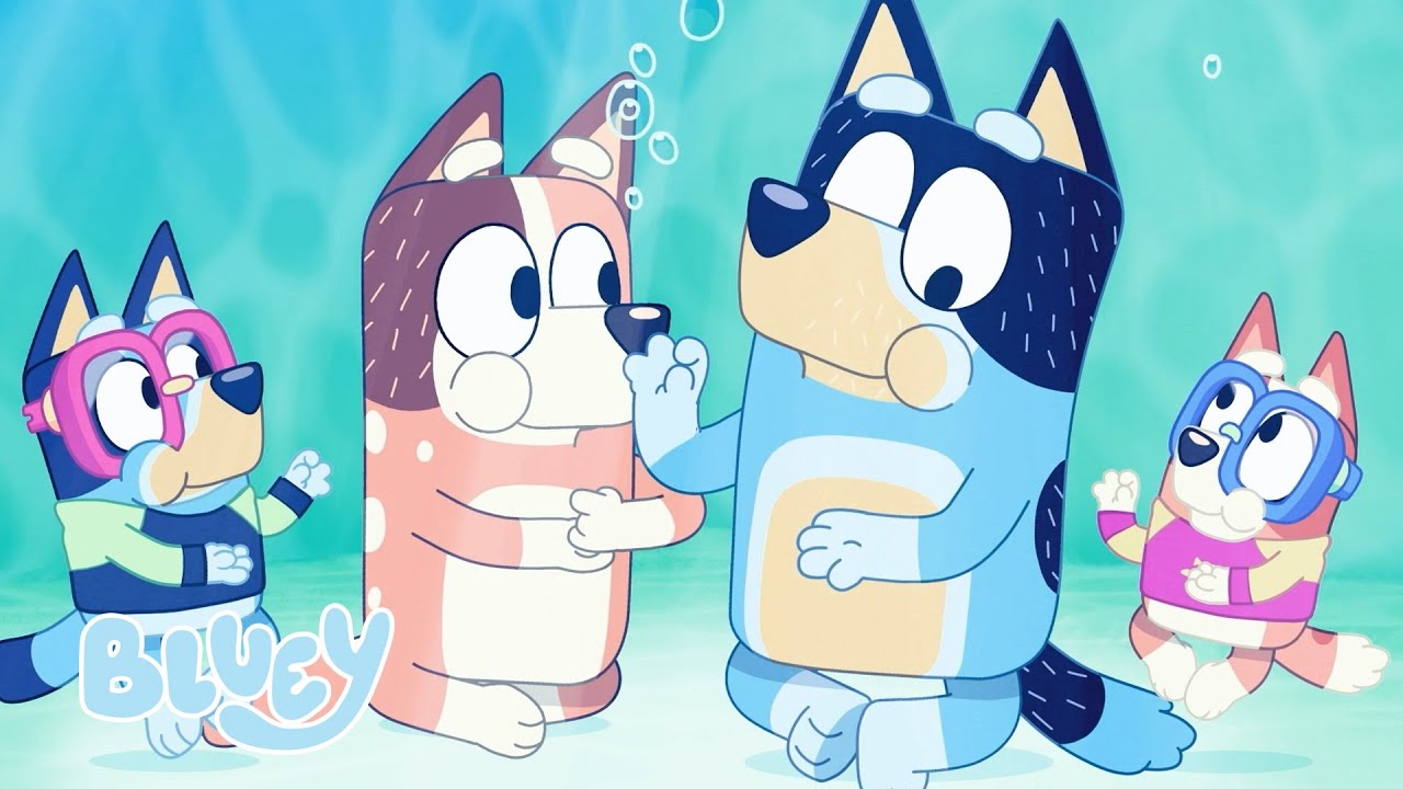 Underwater Tea Party тшхя п ёяшк ёятщ New Clip Bluey Season 1 The Pool тнря п