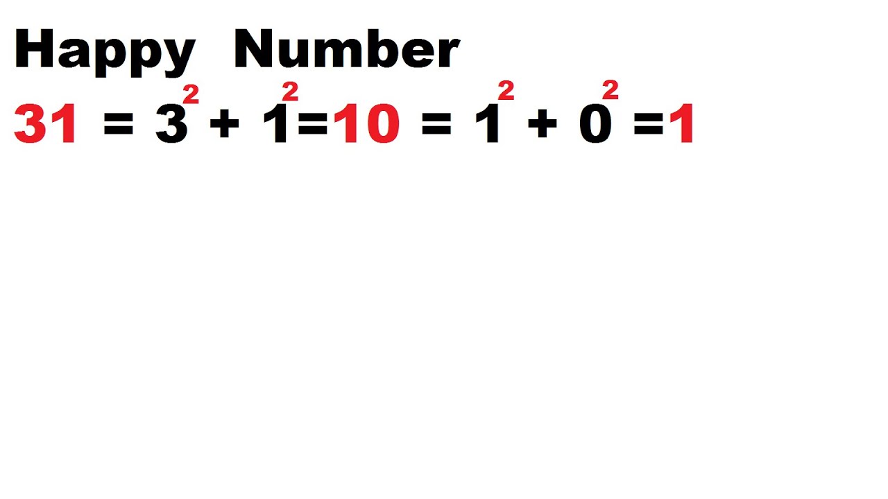 Happy Number In Java Youtube