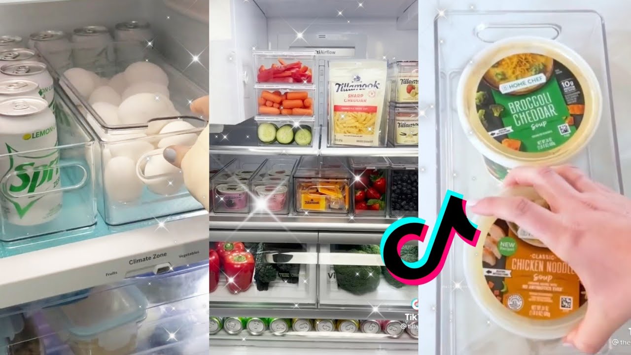 Satisfying Fridge Restocking Tiktok Compilation Youtube