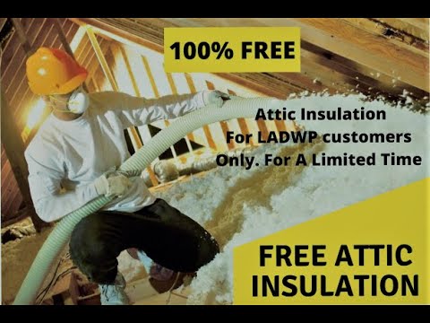 Ladwp Attic Insulation Rebate Program Call Us At 323 345 1900 Youtube