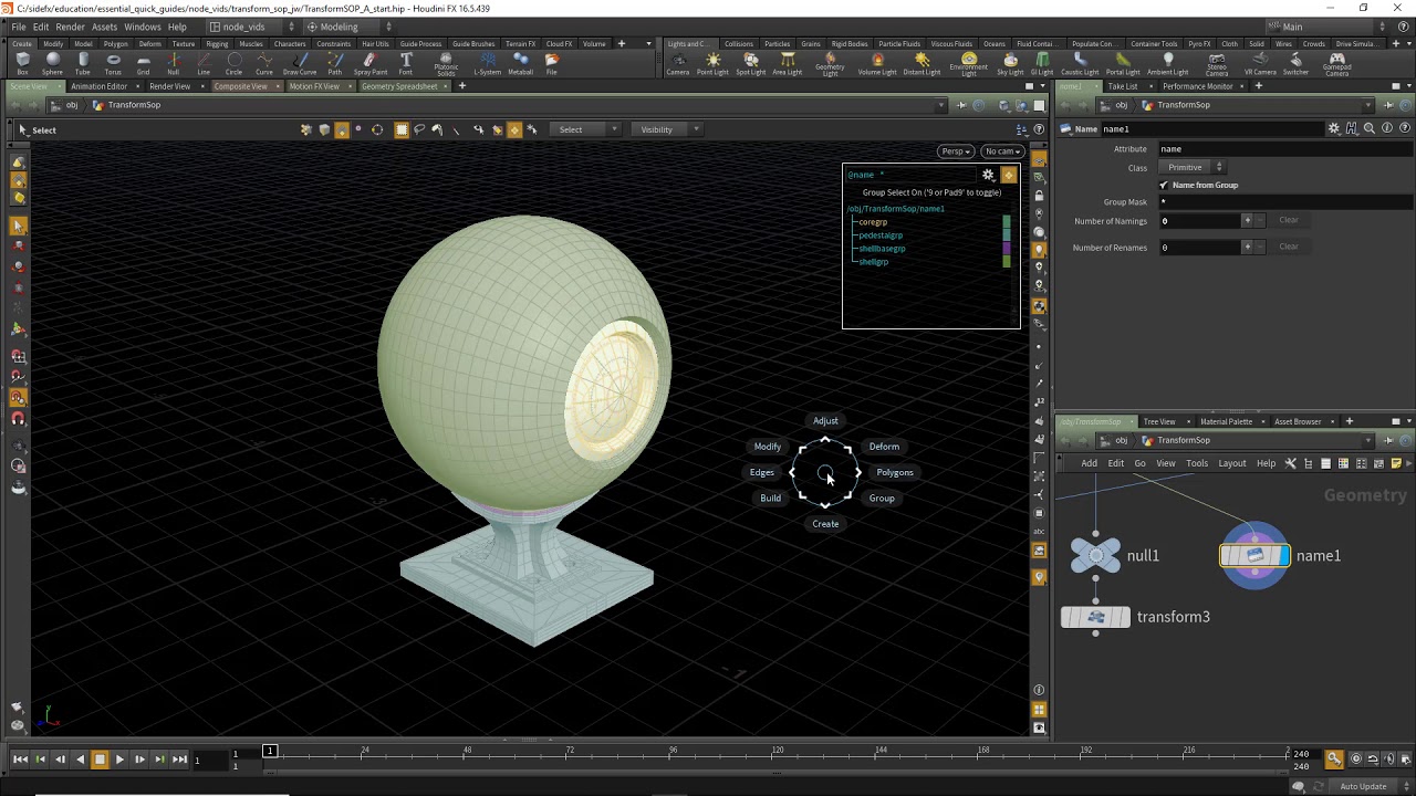 Transform Sop Node Reference Youtube