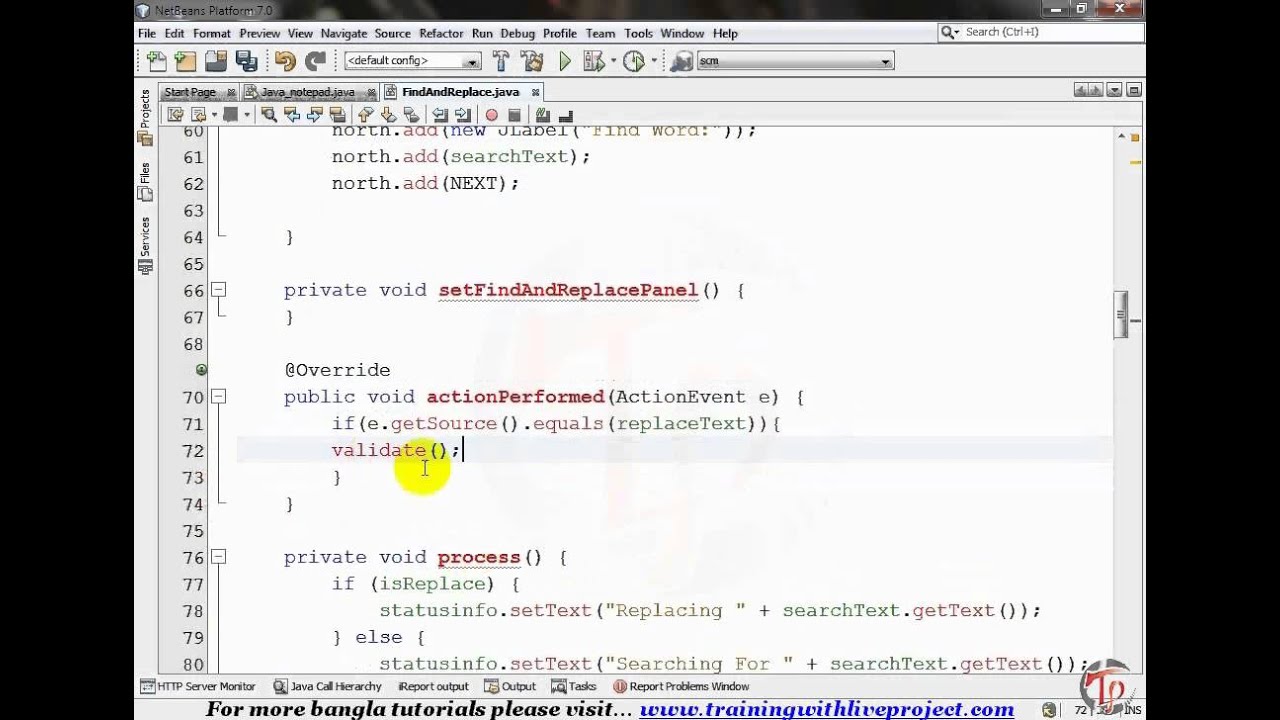 Java Notepad Project Find And Replace Part 13 Youtube