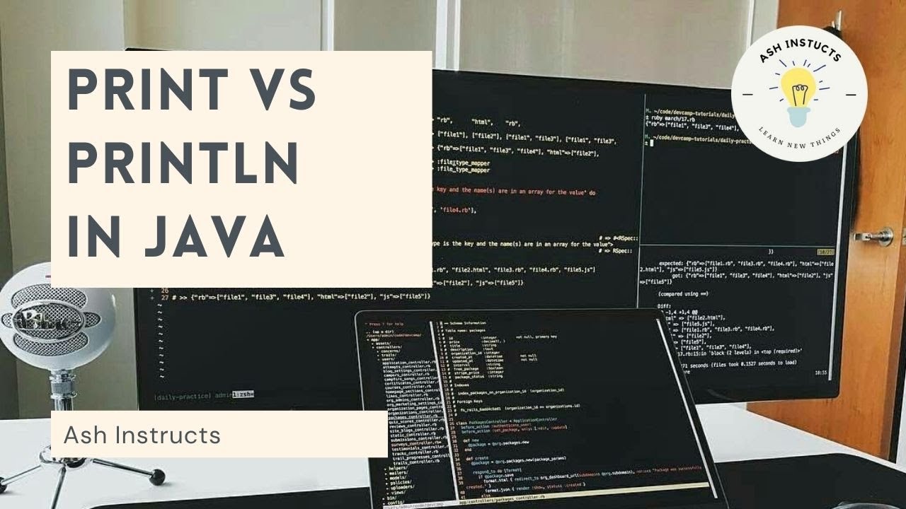 Print Vs Println In Java Youtube