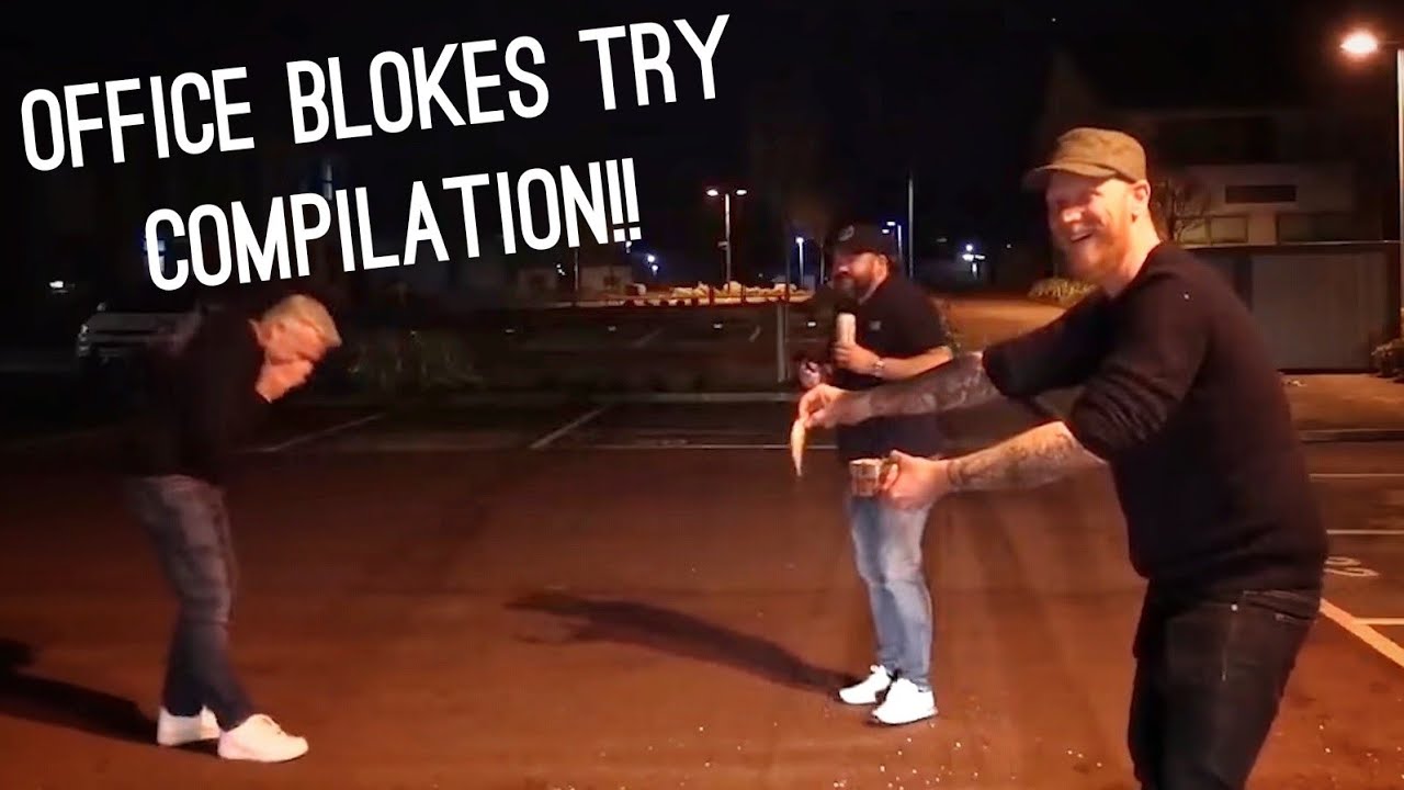 Office Blokes Try Compilation Reaction Office Blokes React Youtube