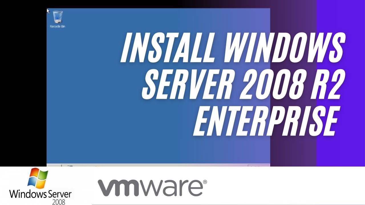 Tutorial How To Install Windows Server 2008 R2 Enterprise Using Vmware
