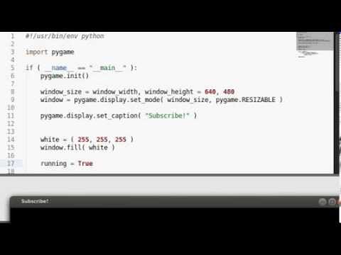 Python Pygame 03 Changing The Color Youtube