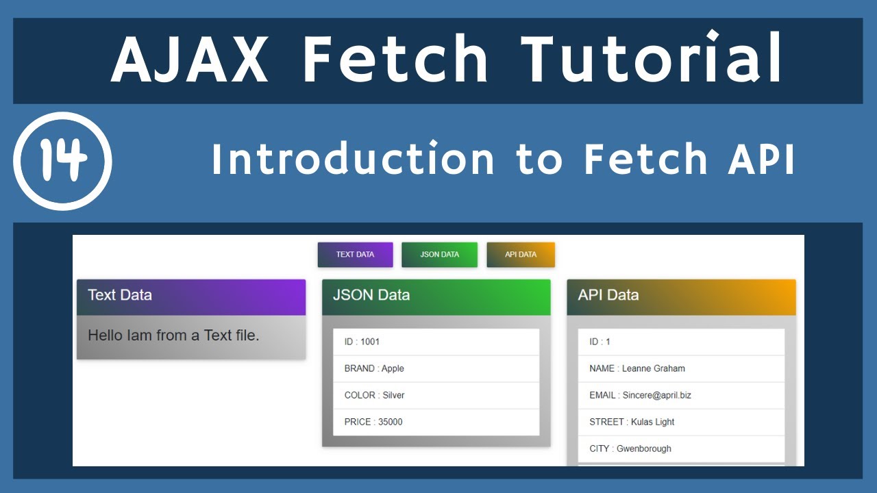 14 Introduction To Fetch Api For Ajax Ajax Tutorial Uibrains