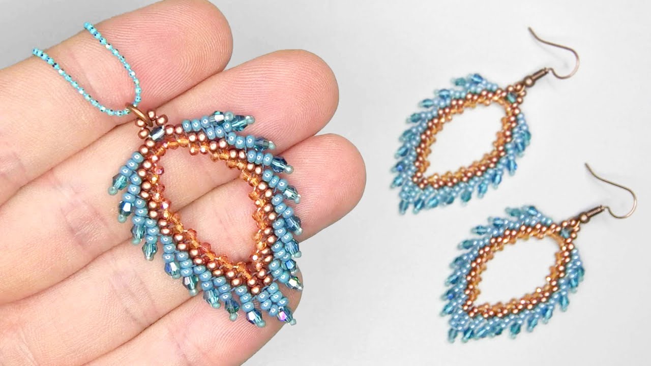Simple Beaded Earrings Tutorial Easy Crystal And Seed Bead Earrings