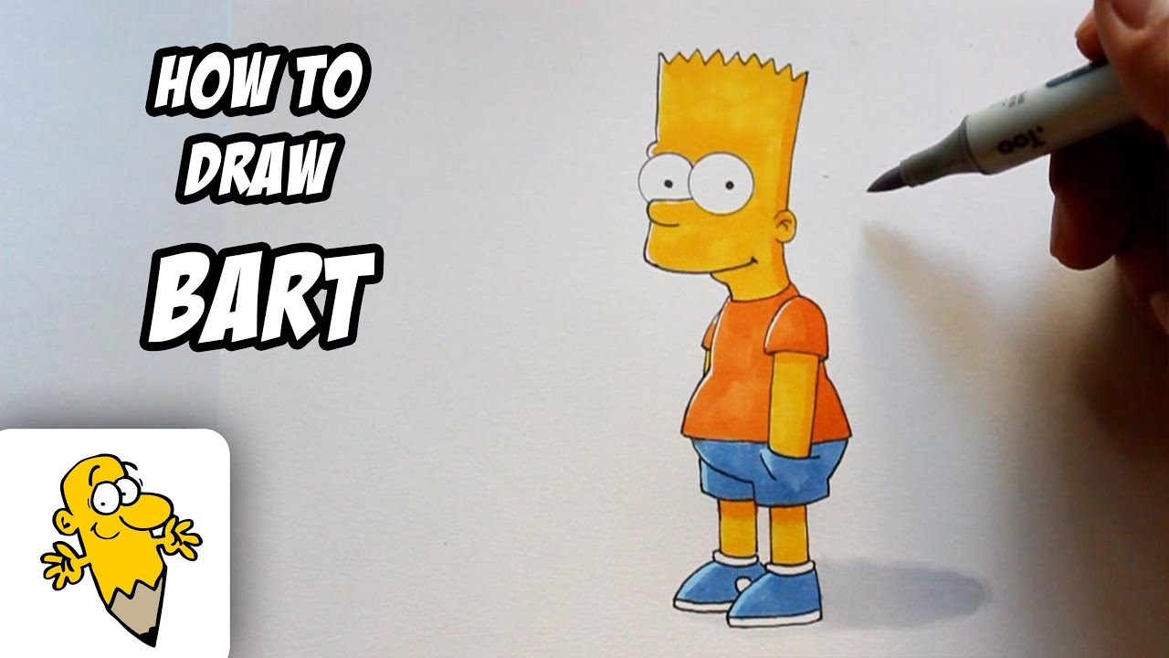 How To Draw Bart Simpson Step How To Draw Bart Simpson 5e4c75dbd3a1a8