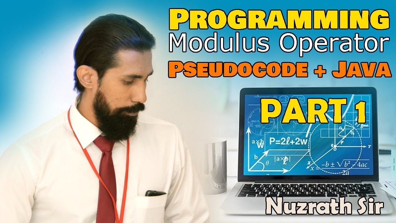 Modulus Operator Pseudocode Java Programming Part 1 Youtube