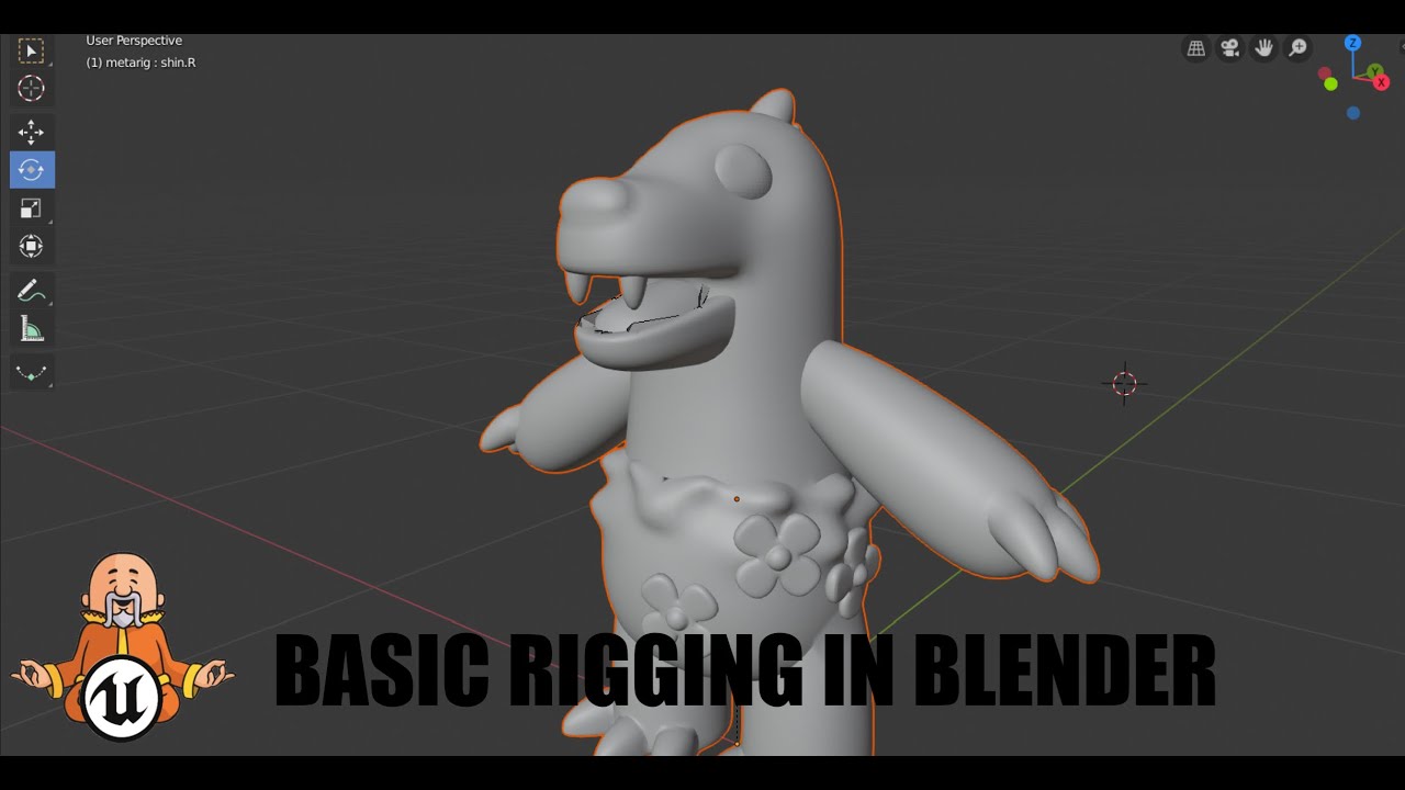 Basic Character Rigging Blender 2 80v Tutorial Youtube