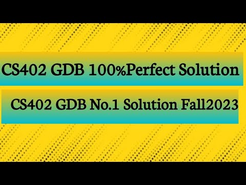 Cs402 Gdb 1 Solution 2023 Cs402 Theory Of Automata Gdb 1 Youtube