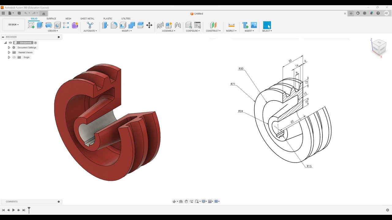 Fusion360 Part Modeling Tutorial 181 Design 3dmodeling