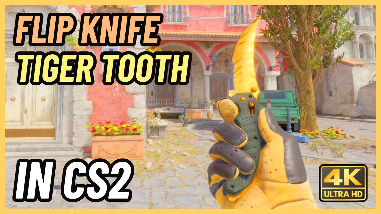Cs2 Flip Knife Tiger Tooth Cs2 Knife In Game Showcase 4k Youtube