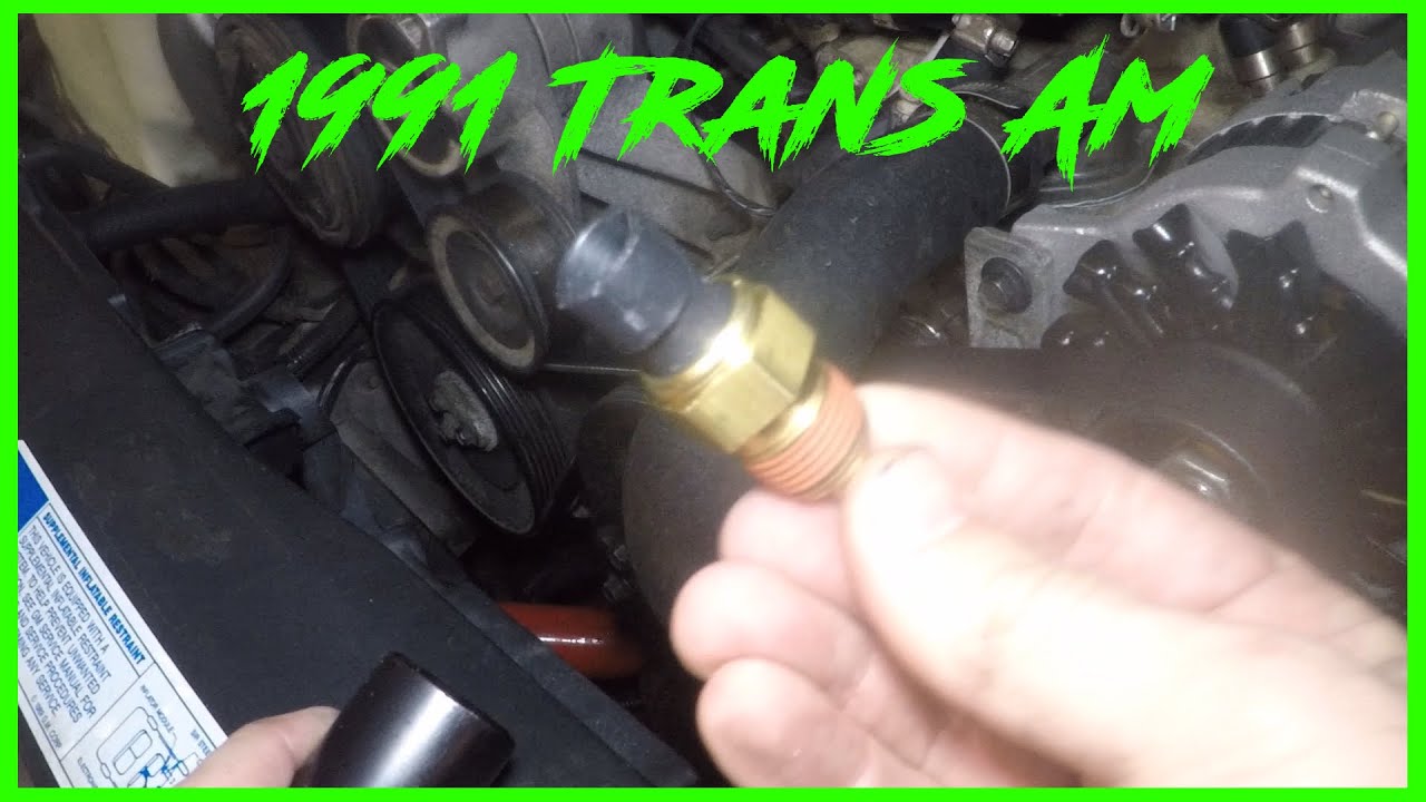 Trans Am Coolant Temperature Sensor Replacement Youtube